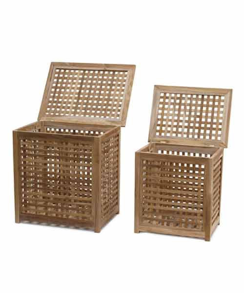 Teak laundry box,discount outdoor furniture,garden furniture indonesia